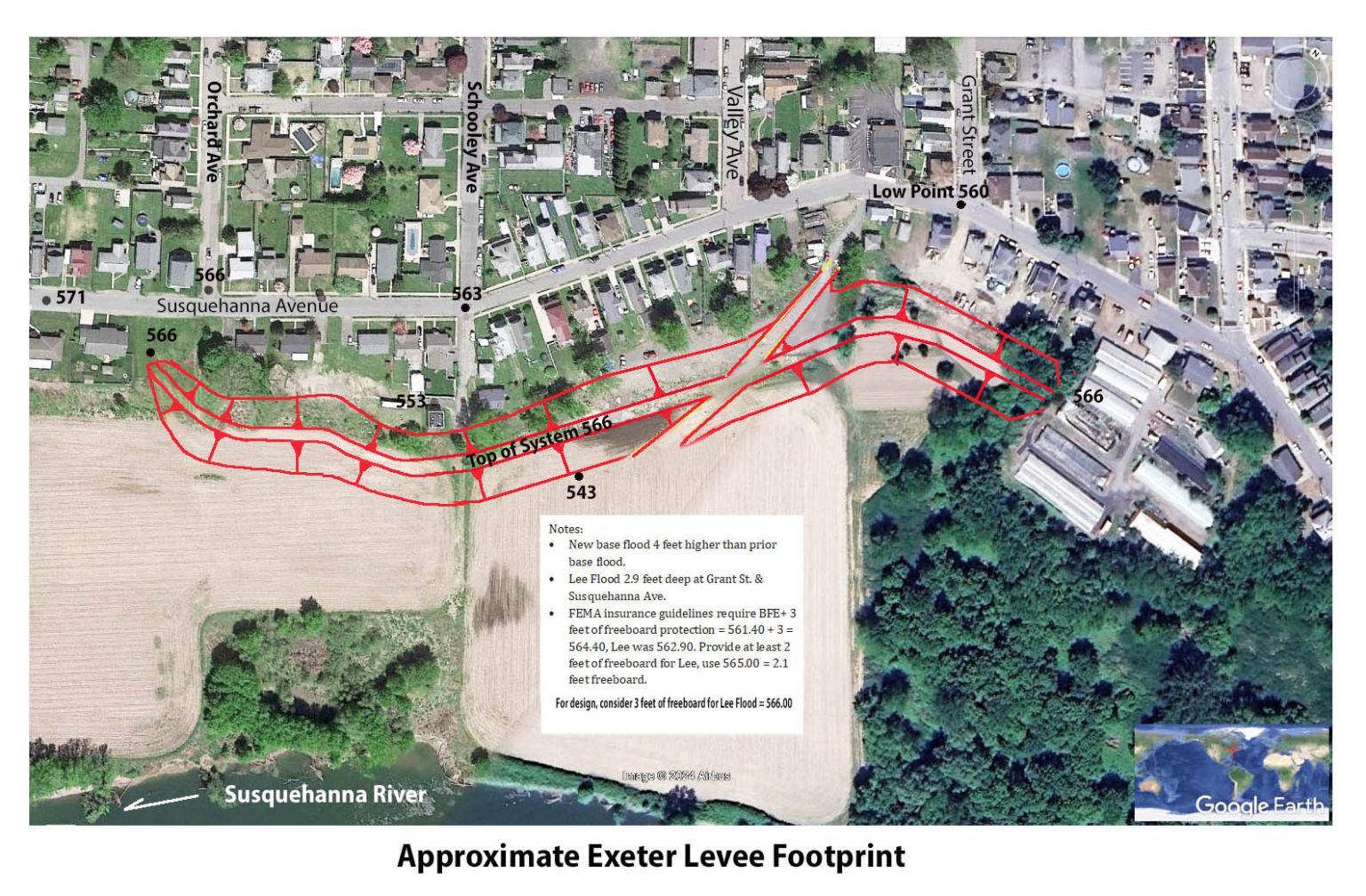 Exeter Borough Proposed Levee Flood Protection Footprint, May 2024 ...